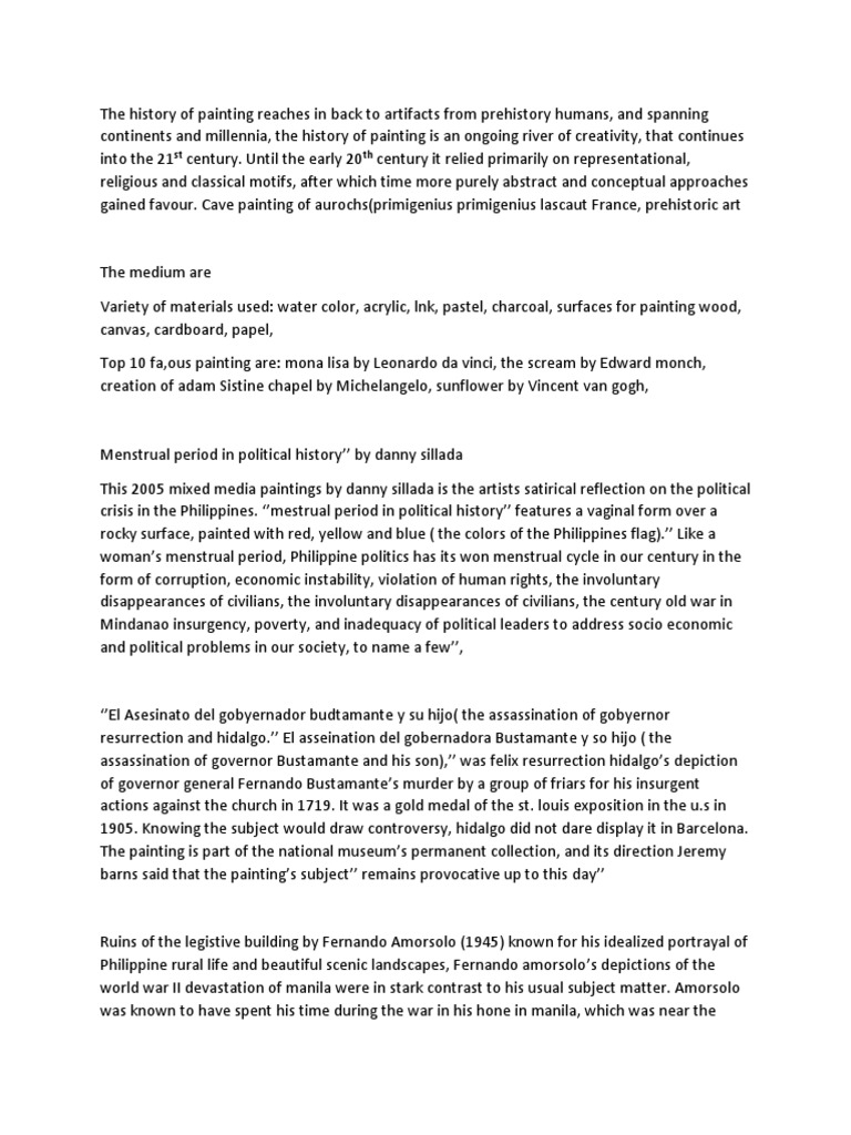 Format Report Art | PDF | Paintings | Plastic Arts