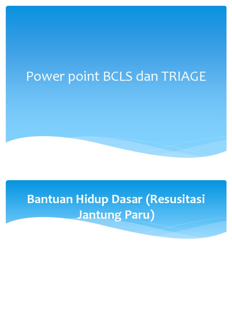 BCLS Dan Triage | PDF