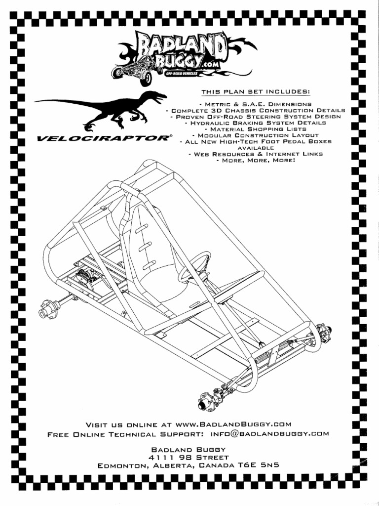 Badland Buggy - Velociraptor Plans PDF | PDF