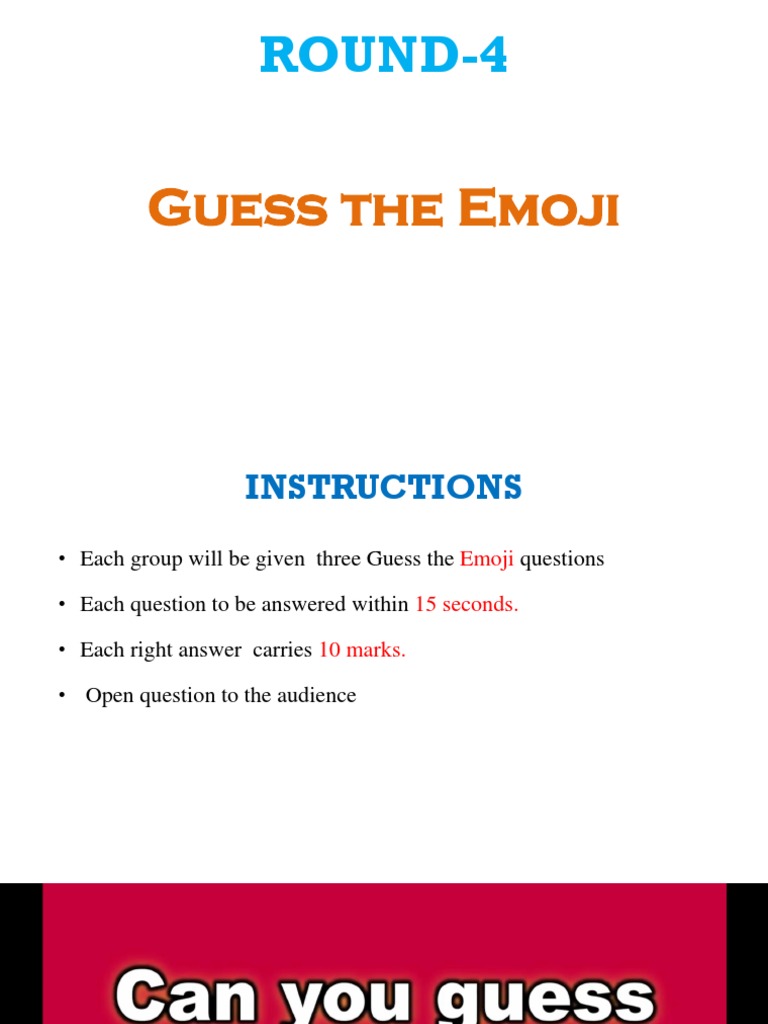 4.GUESS The EMOJI | PDF