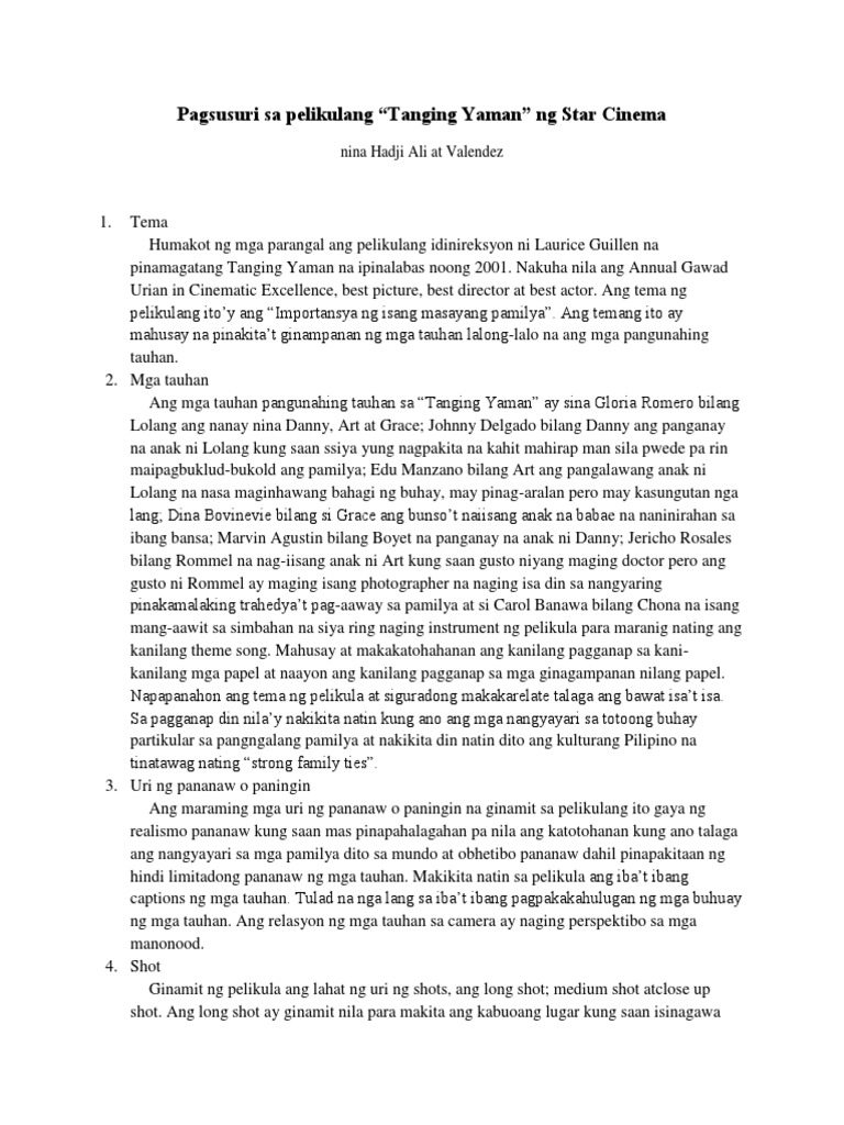 Tanging Yaman | PDF