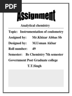 Principle and Instrumentation of Coulometry | PDF | Physical Chemistry ...
