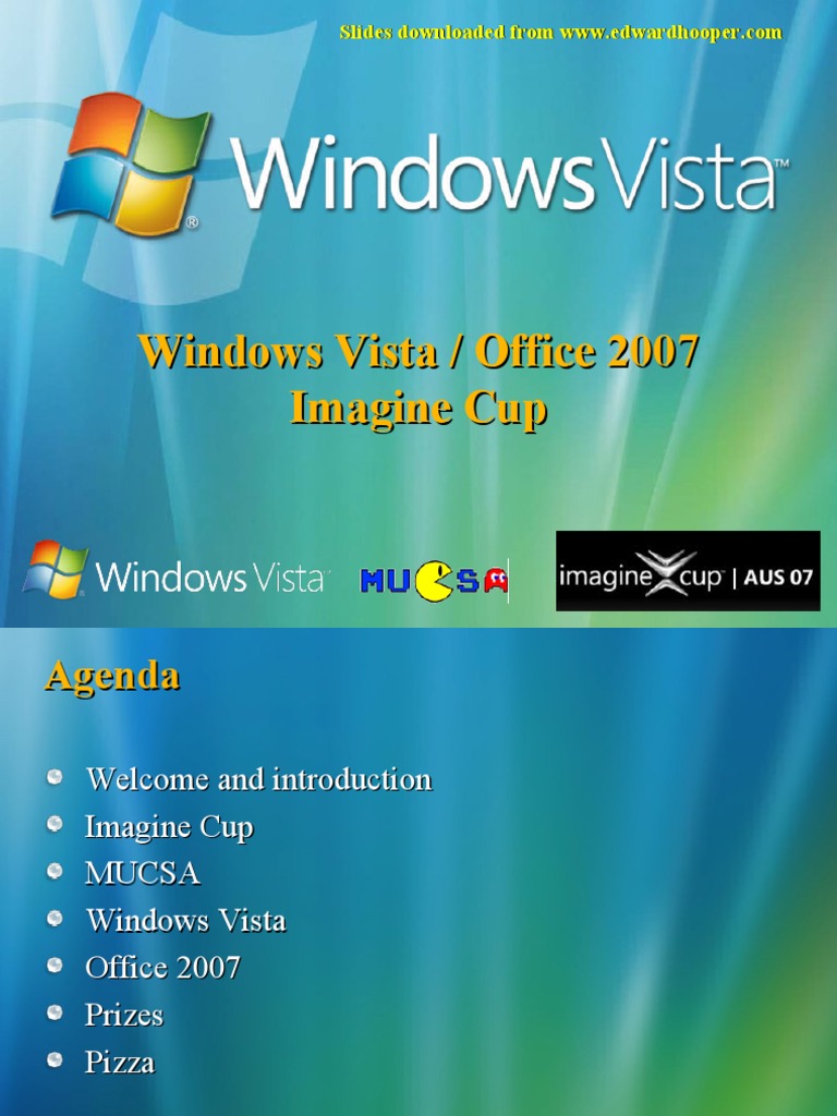 Windows Vista / Office 2007 Imagine Cup | PDF | Microsoft Windows ...