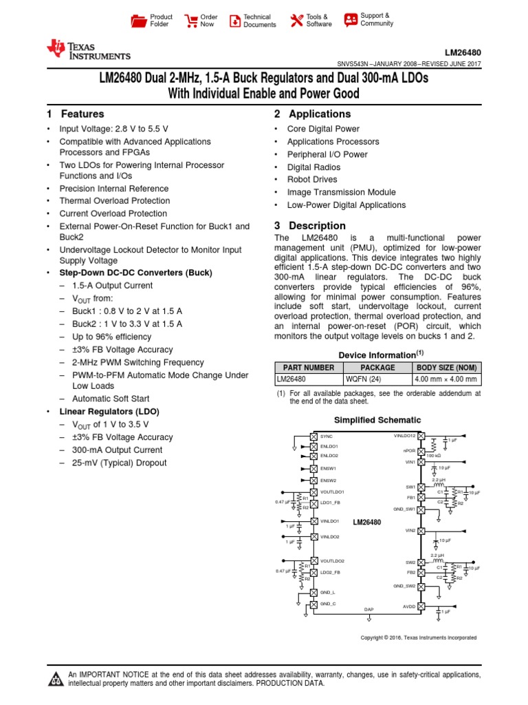 LM 26480 | PDF | Electrostatic Discharge | Power Supply