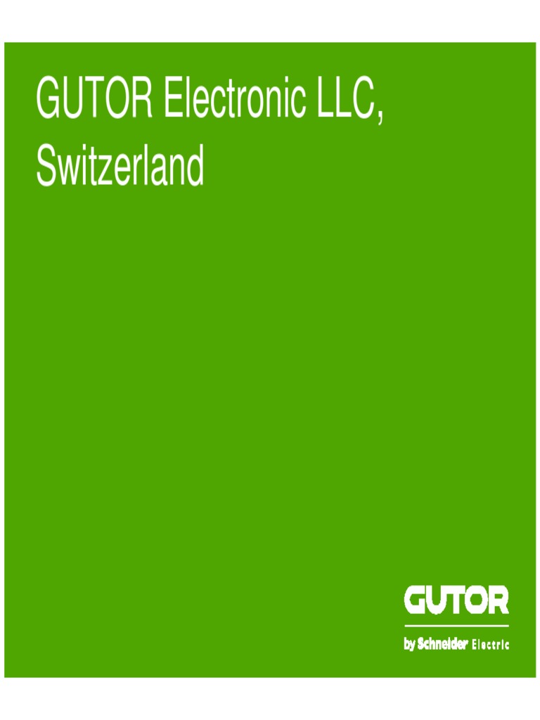 Gutor Presentation 2010 | PDF | Fuse (Electrical) | Switzerland