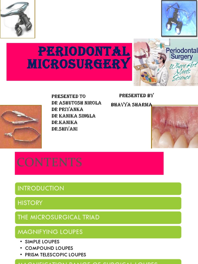 Periodontal Microsurgery - Modified | Download Free PDF | Surgical ...
