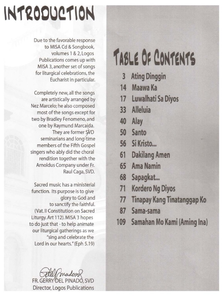 Misa Collection 3 Songbook PDF | PDF