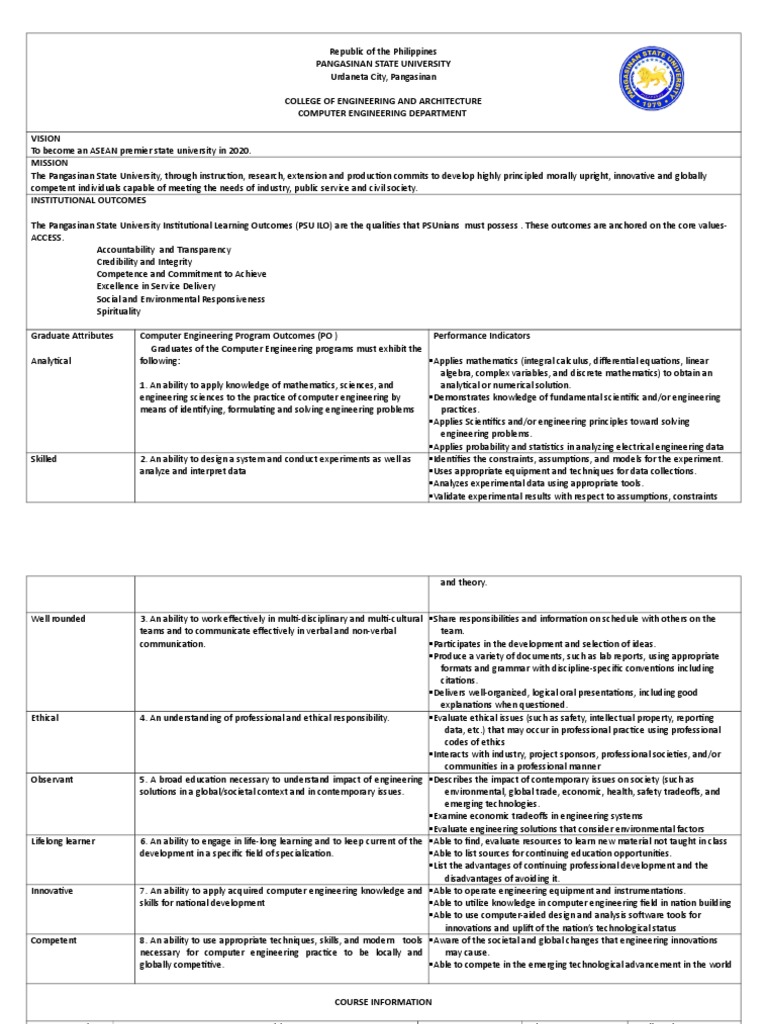 Mechatronics Course Overview and Outcomes | PDF | Programmable Logic ...