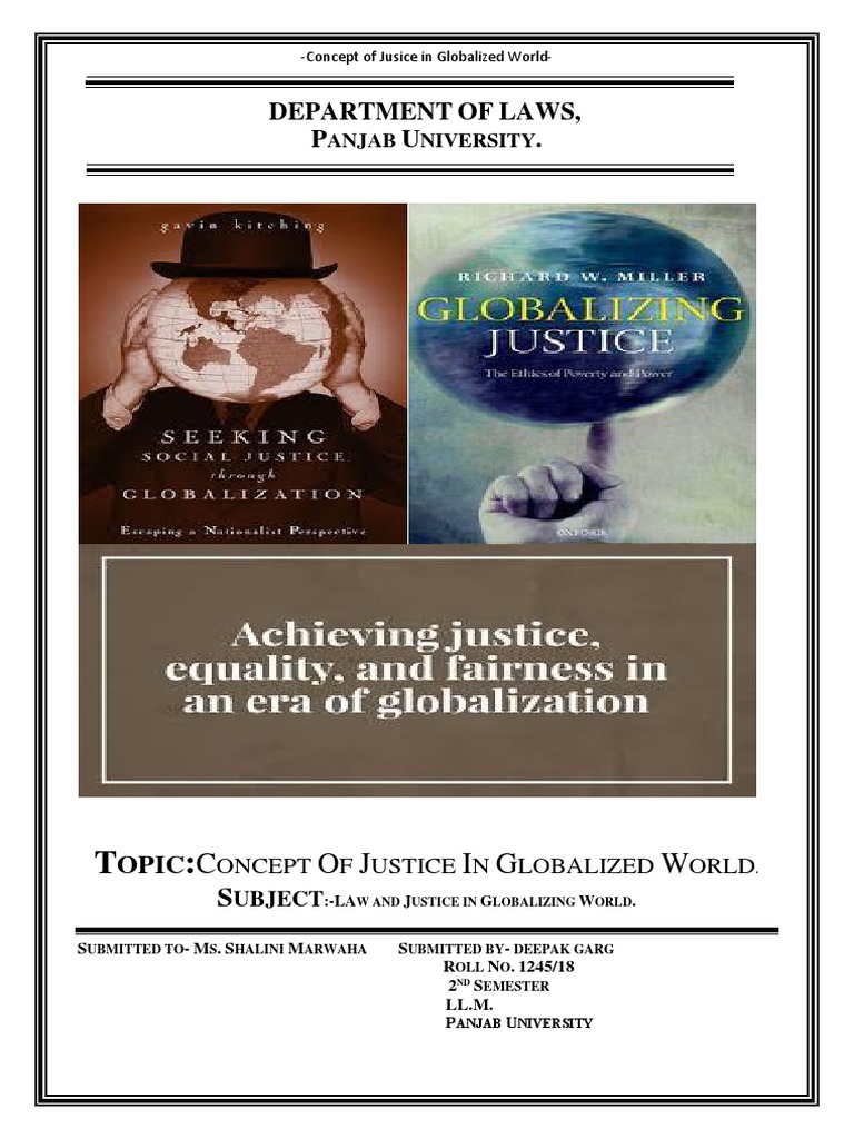 Concept of Justice | PDF | Political Philosophy | Justice