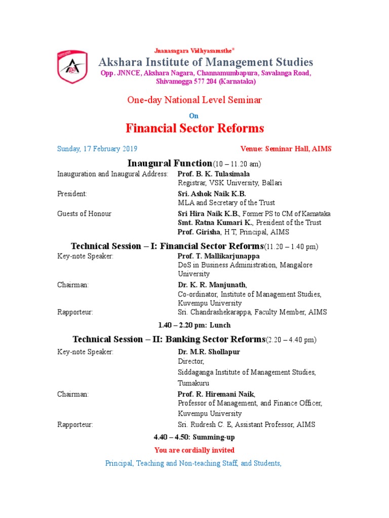 Seminar Invitation Format | PDF | Business
