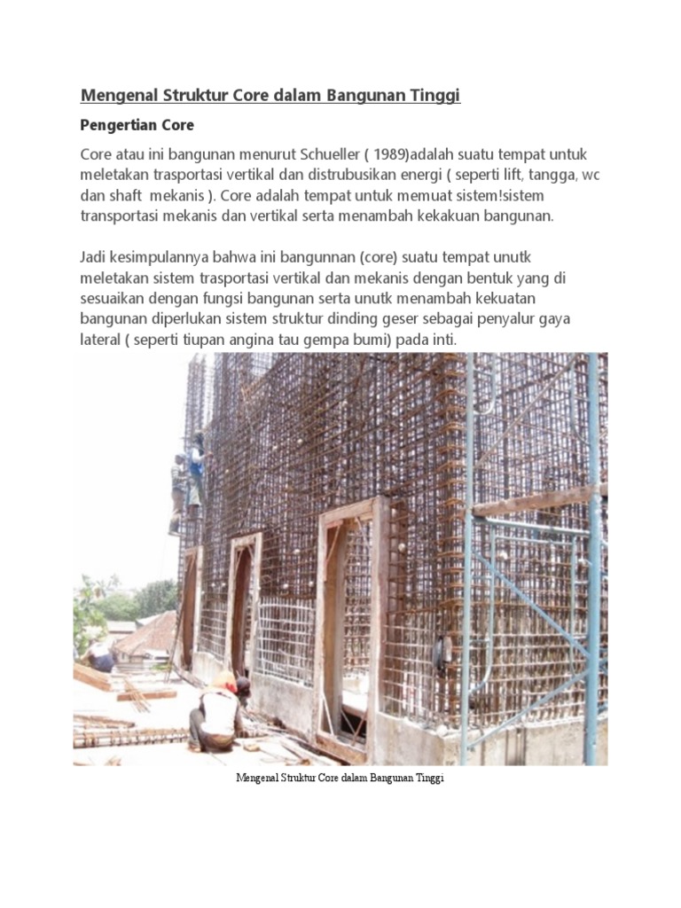Macam-Macam Bentuk Core pada Struktur Bangunan Tinggi | PDF