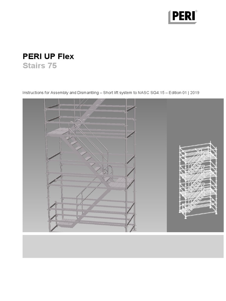 Peri Up Flex Stairs 75 sg4 15 Instructions For Assembly and Use PDF ...