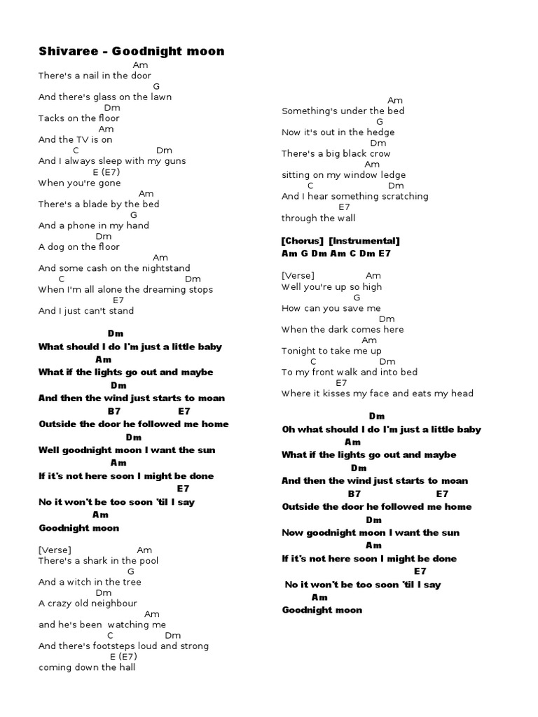 Shivaree - Goodnight Moon | PDF