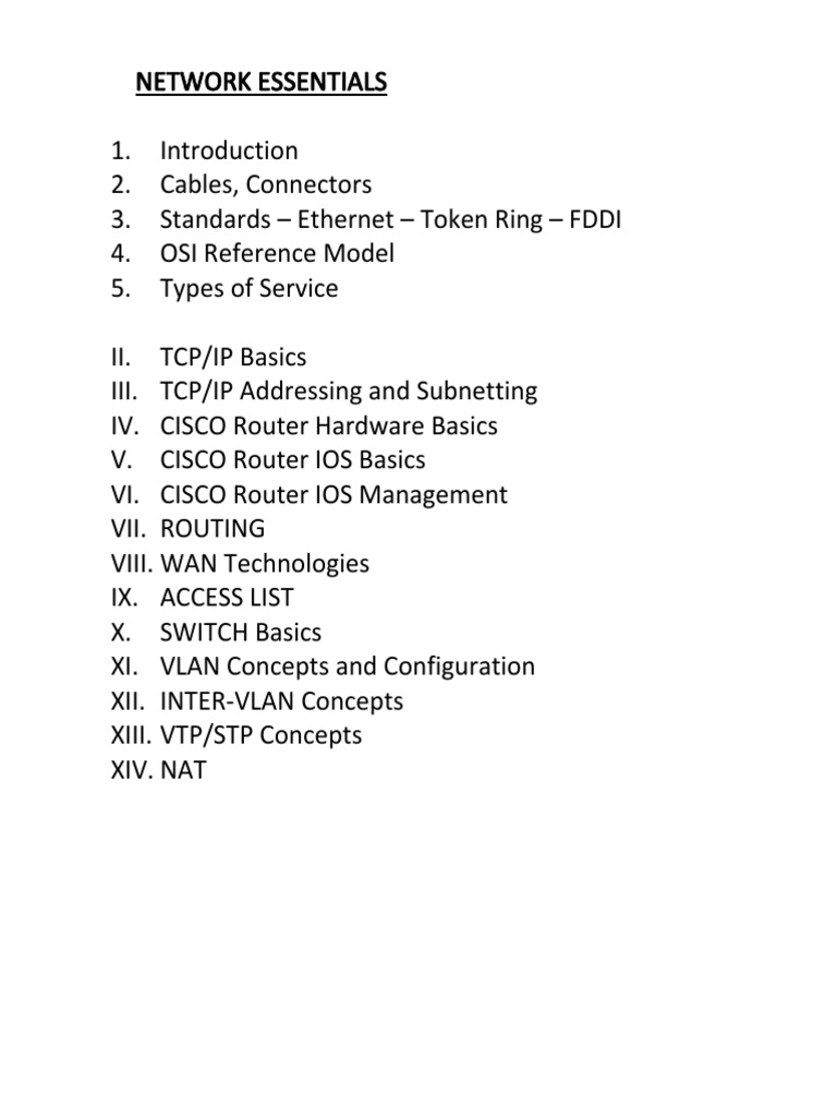 Ccna Notes Full | PDF | Computer Networking | Network Protocols