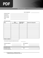 Missed Punch Form | PDF