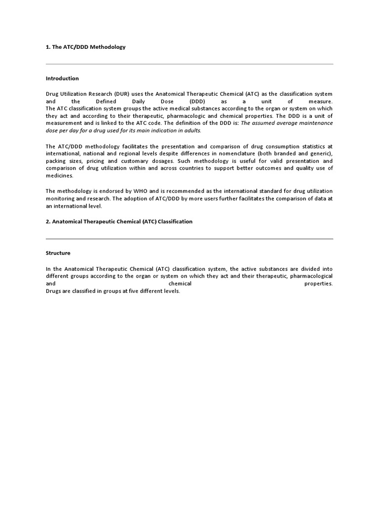 Who Atc Ddd Download Free Pdf Dose Biochemistry Chemistry