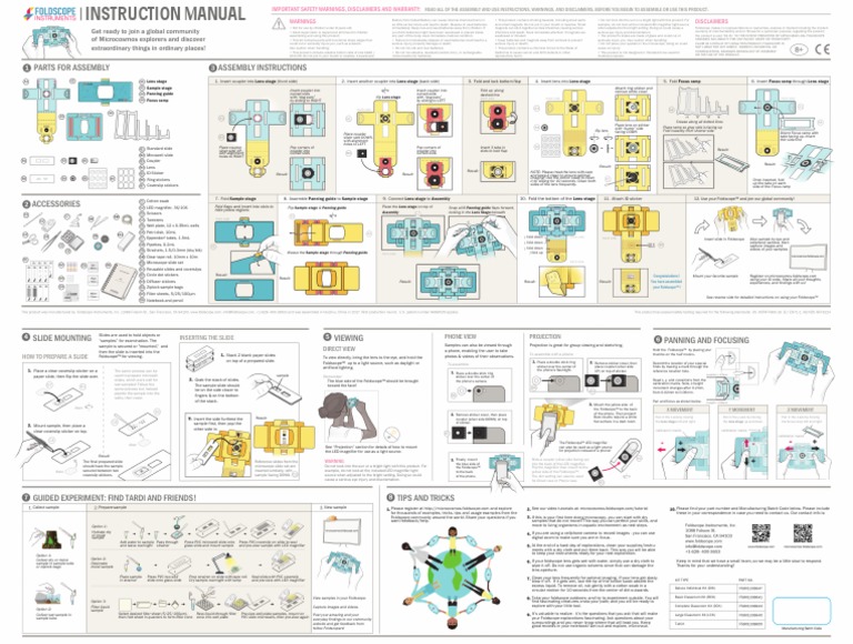 Foldscope Instruction-Sheet V2 | PDF | Business