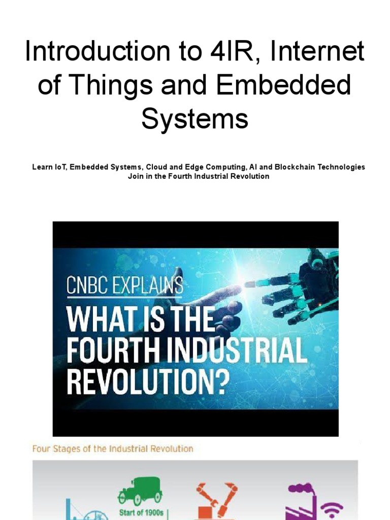 Intro To 4IR, IoT, and Embedded Systems PDF | PDF | Internet Of Things | Embedded System