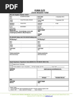 Annual Leave Form - 2024 | PDF | Sick Leave | Employee Relations