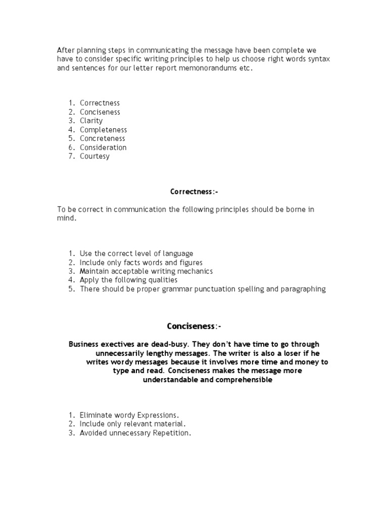 7Cs of Effective Communication - Notes Prepared by SM | PDF | Writers ...