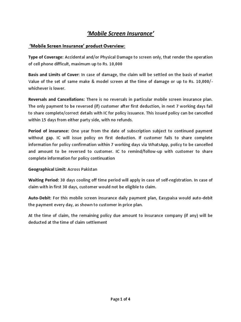 Insurance | PDF | Insurance | Mobile Phones
