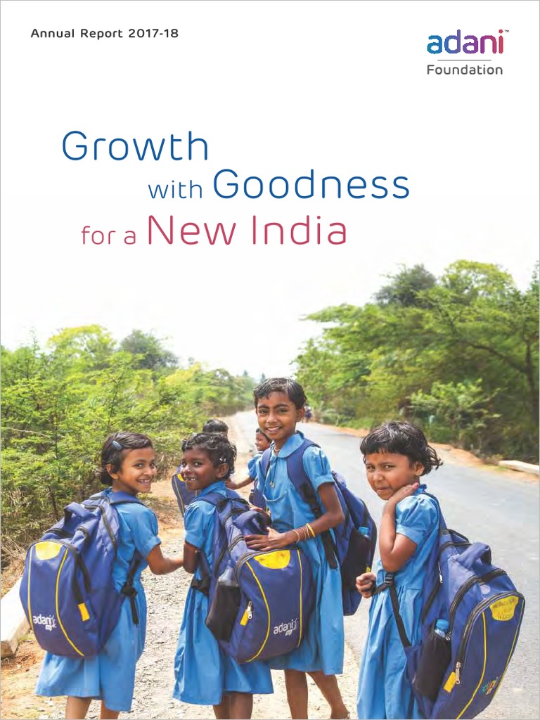 Annual Report - Adani - 2017 18 | PDF | Teachers | Sustainability