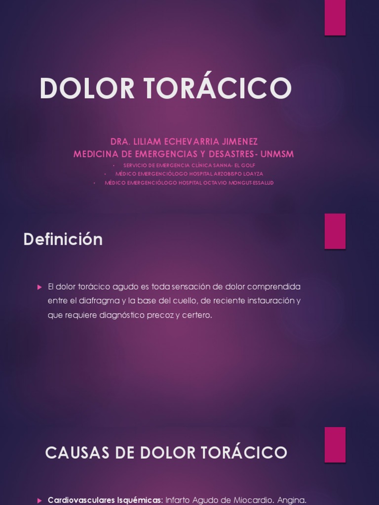 Dolor Torácico | PDF | Infarto de miocardio | Isquemia