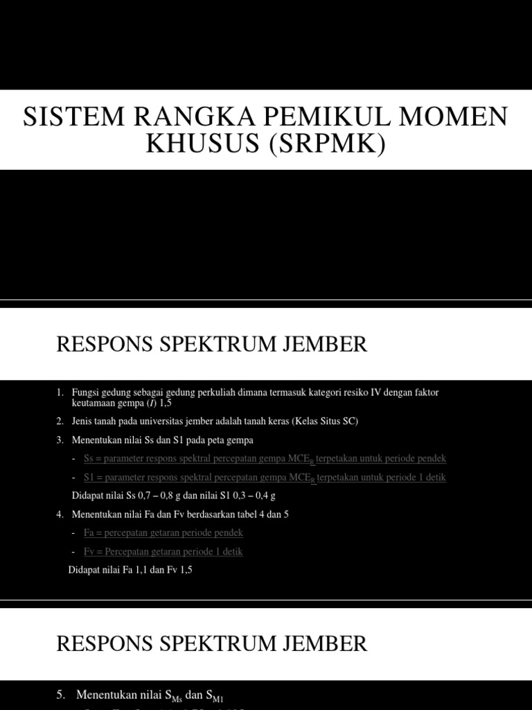 Sistem Rangka Pemikul Momen Khusus (SRPMK) | PDF