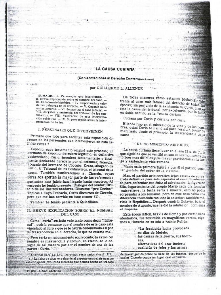 La Causa Curiana | PDF