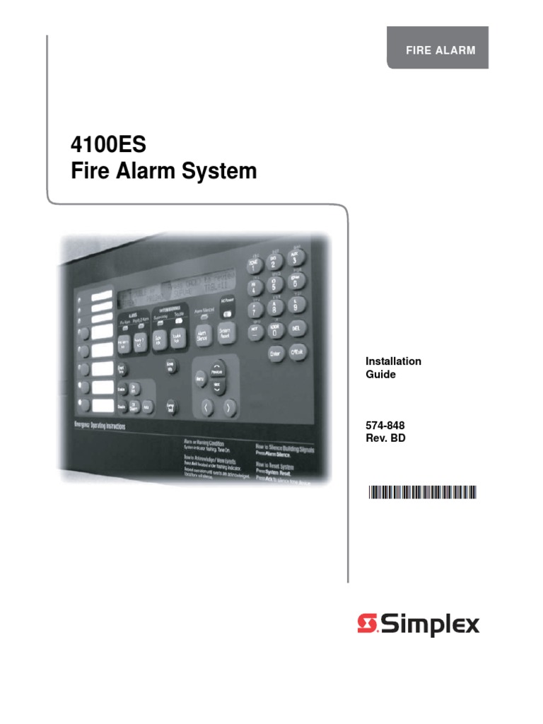 Instalacion 4100ES | PDF | Fire Sprinkler System | Electromagnetic ...