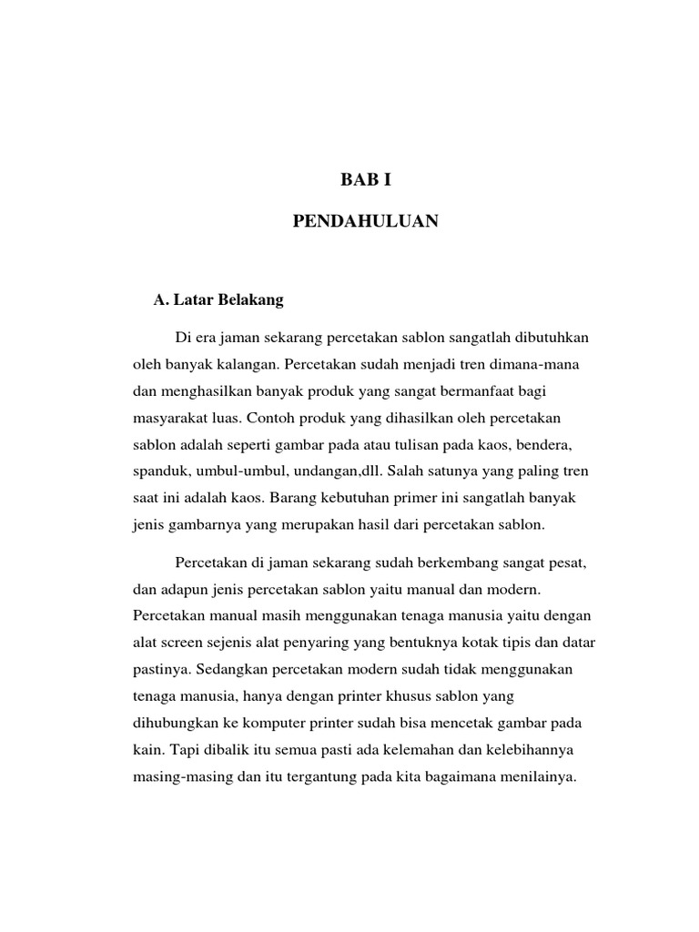 Contoh Proposal Kewirausahaan | PDF