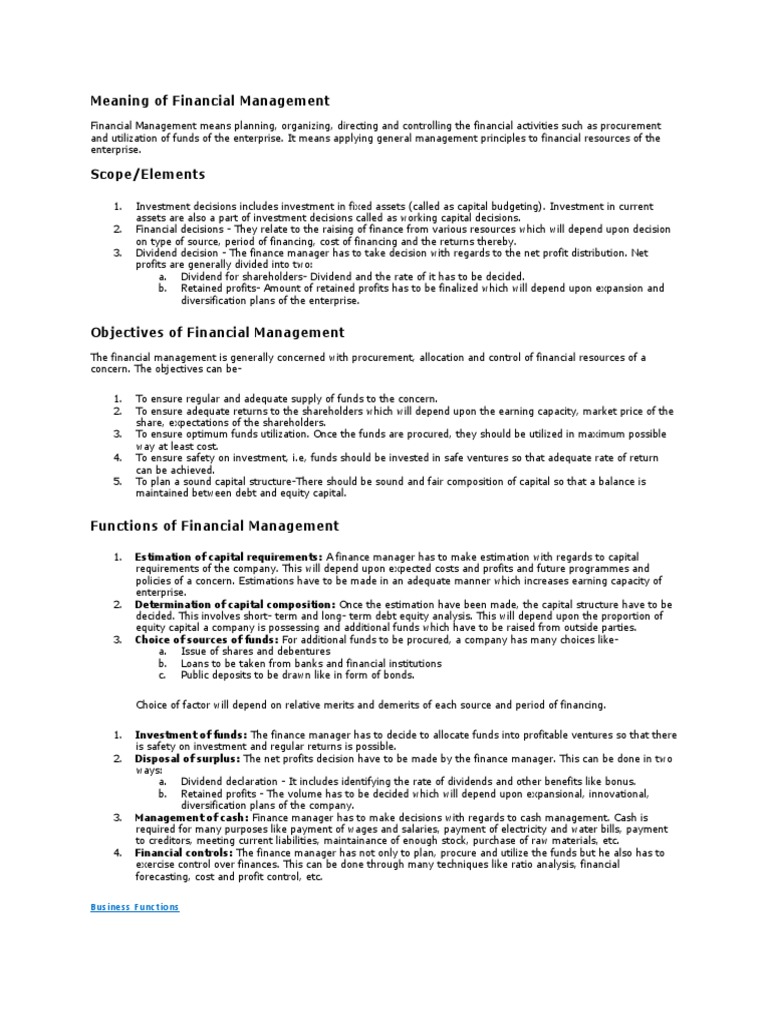 Financial Management Assignment | PDF | Dividend | Financial Capital