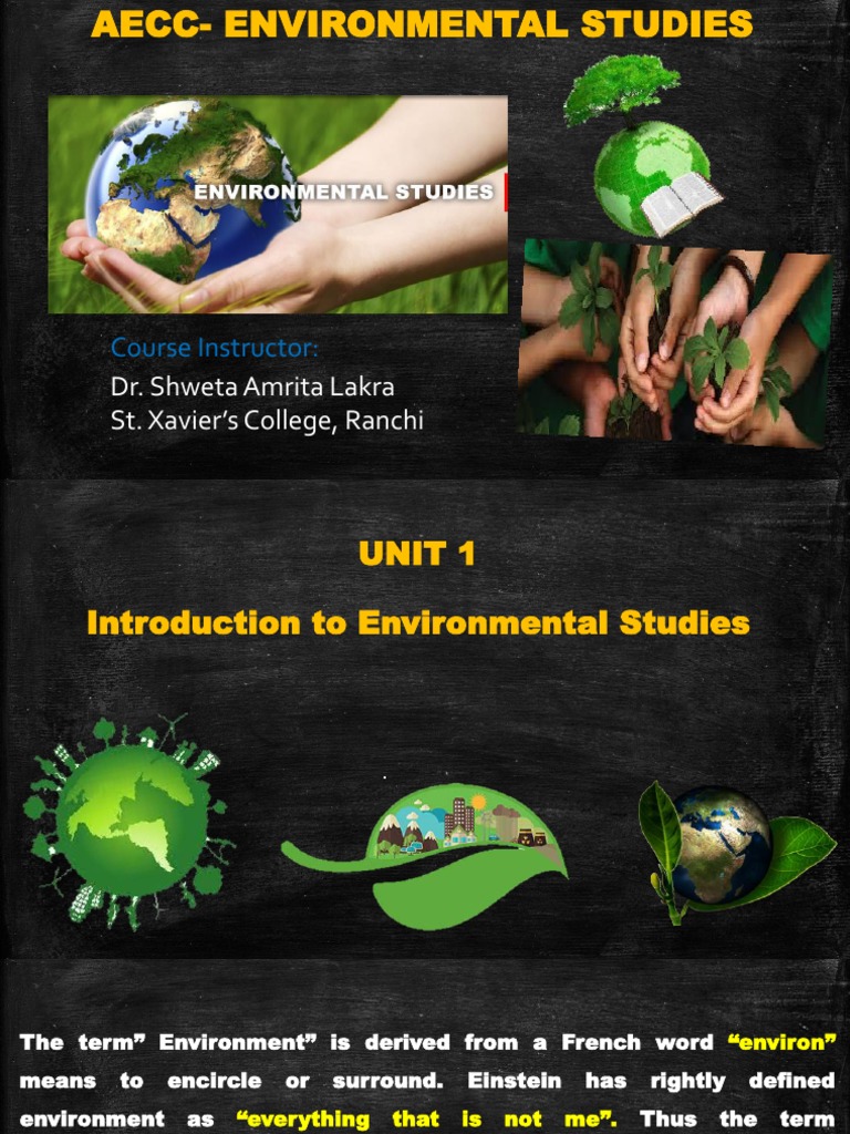 Unit-1 Environmental Studies | PDF | Ecology | Environmental Science