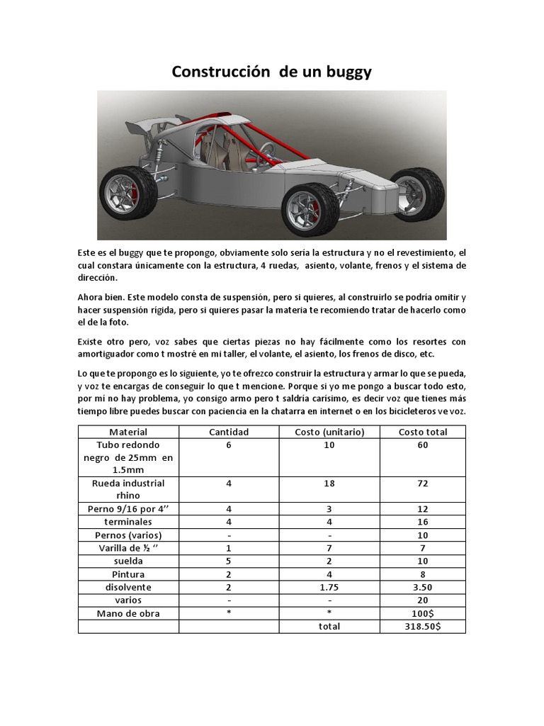Construcción de Un Buggy | PDF