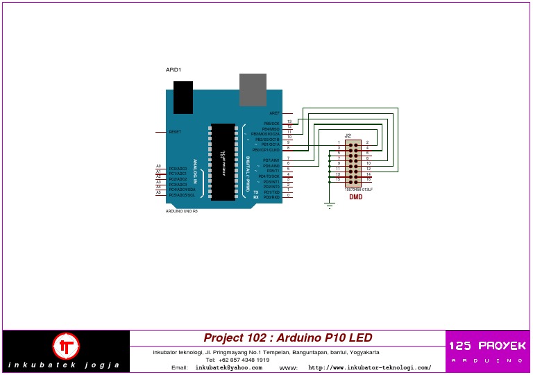 Skematik Arduino P10 LED | PDF | Arduino | Central Processing Unit