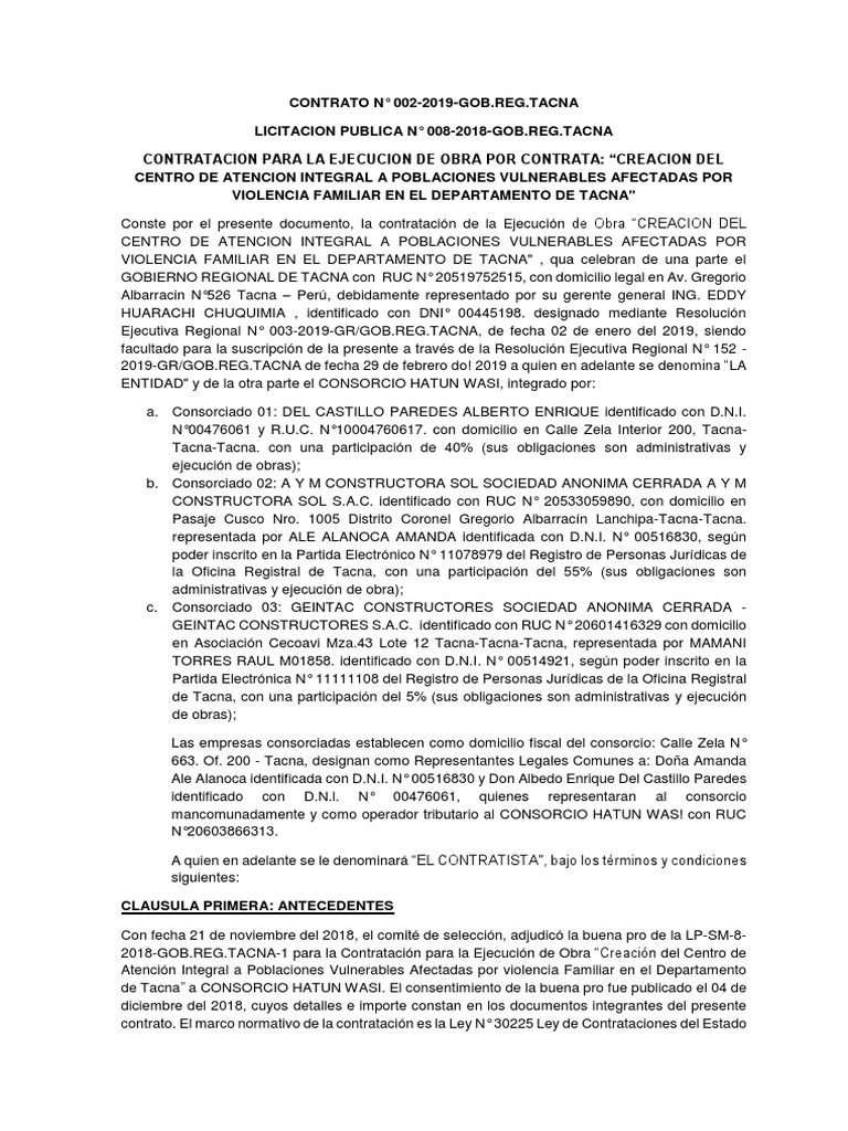 Contrato Llave en Mano | PDF | Regulación | Daños y perjuicios