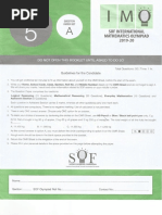 Class 5 IOM Sample Paper | PDF | Numbers | Mathematics