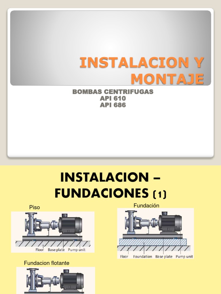 Instalación y montaje de bombas | PDF
