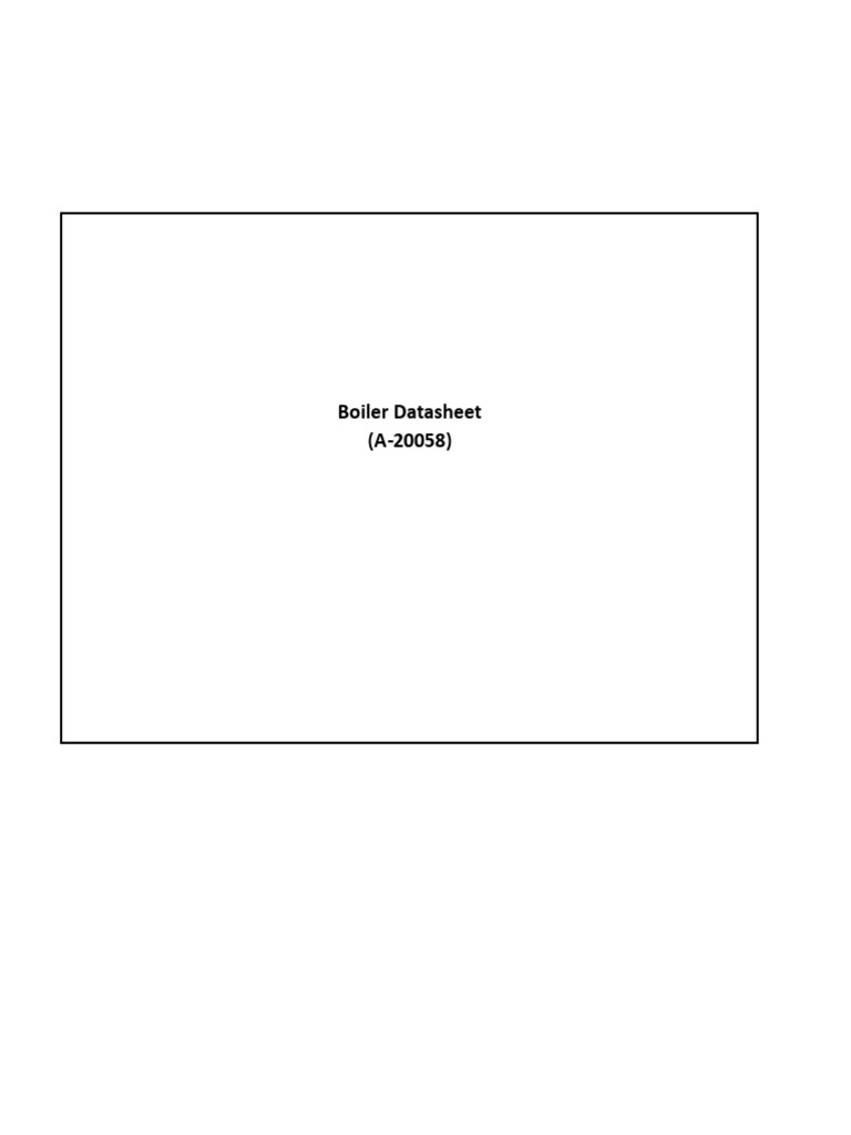 Boiler Data Sheet | PDF | Boiler | Steam