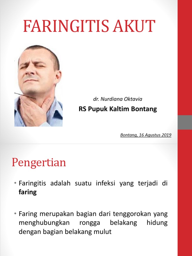 Faringitis Akut Edukasi Rawat Jalan PKT | PDF