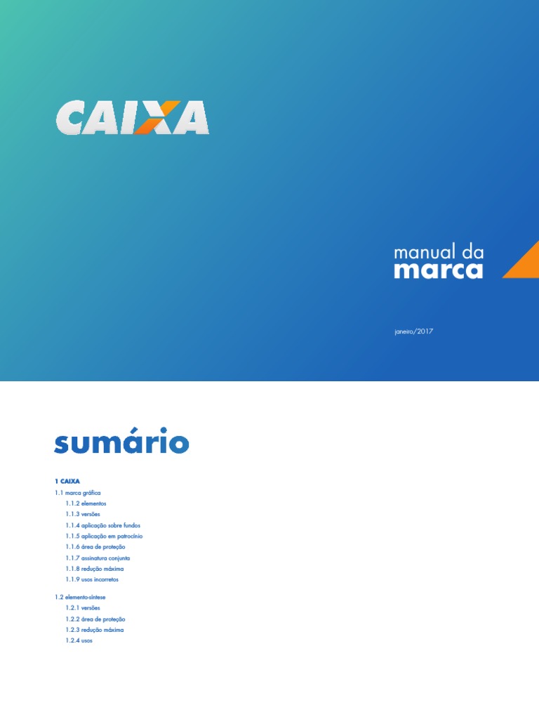 Manual Identidade Visual CEF | PDF | Marca | Impressão
