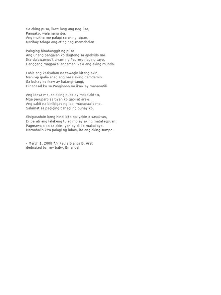 Document (2) Tagalog Poem | PDF