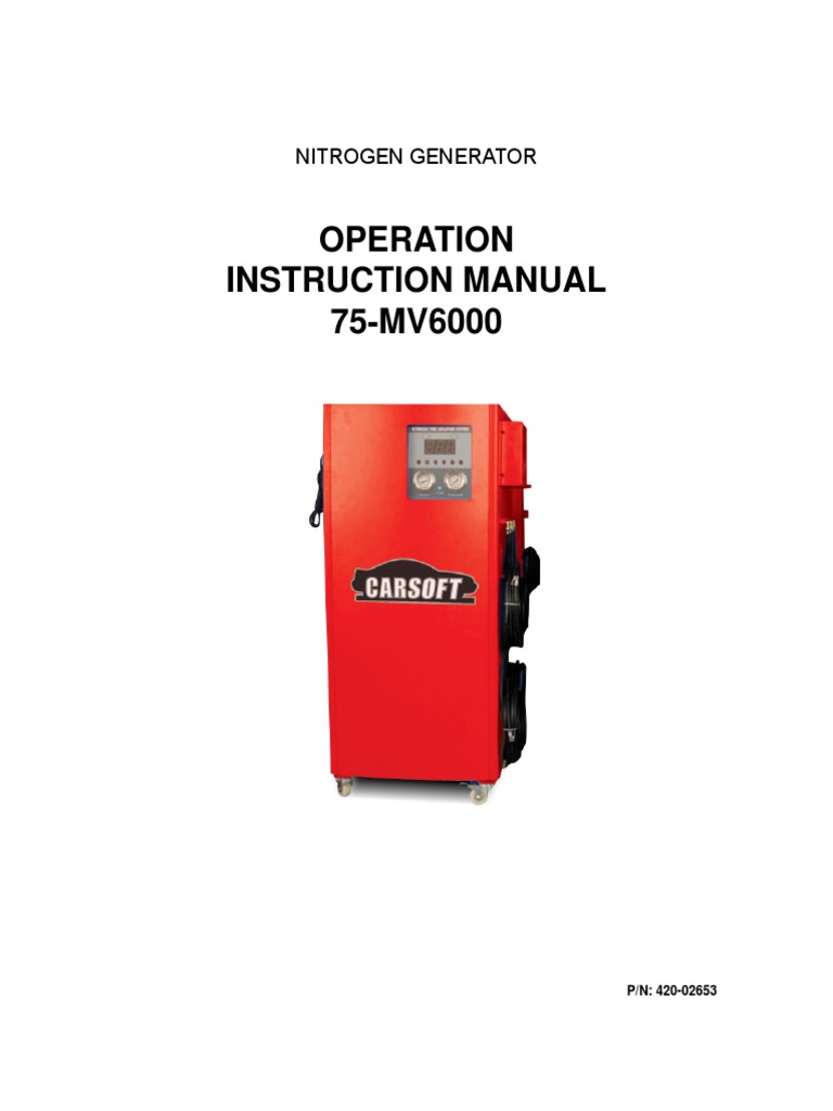 MV6000 PDF | PDF | Gases | Mechanical Engineering