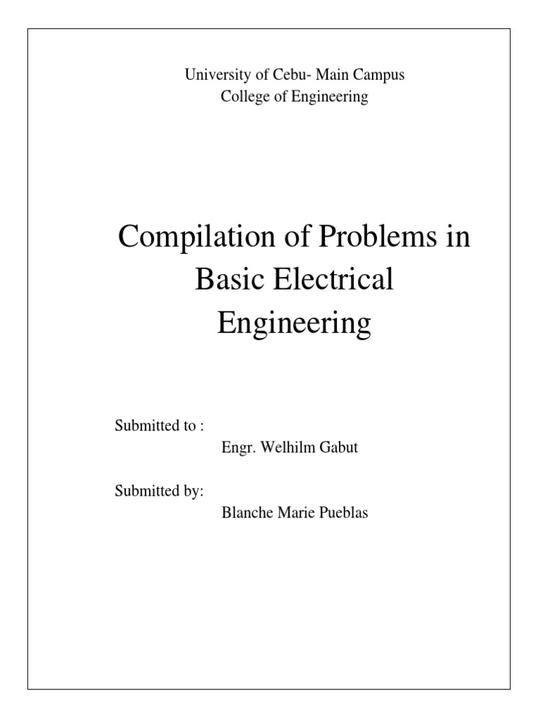 Basic Electrical Engineering Practice Problems | Series And Parallel ...