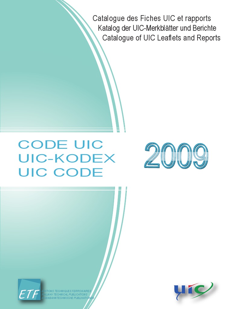 Catalogues - Normes UIC PDF | PDF | Services (Économie) | Transport