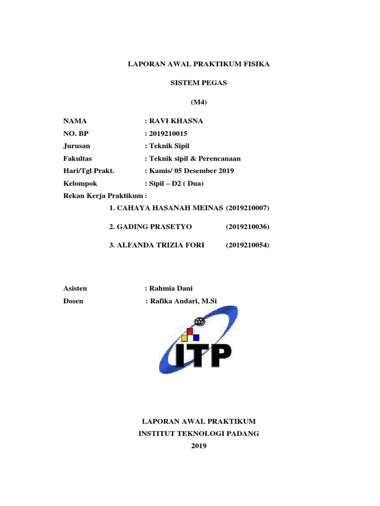 Laporan Awal Praktikum M4 Ravi Ok | PDF