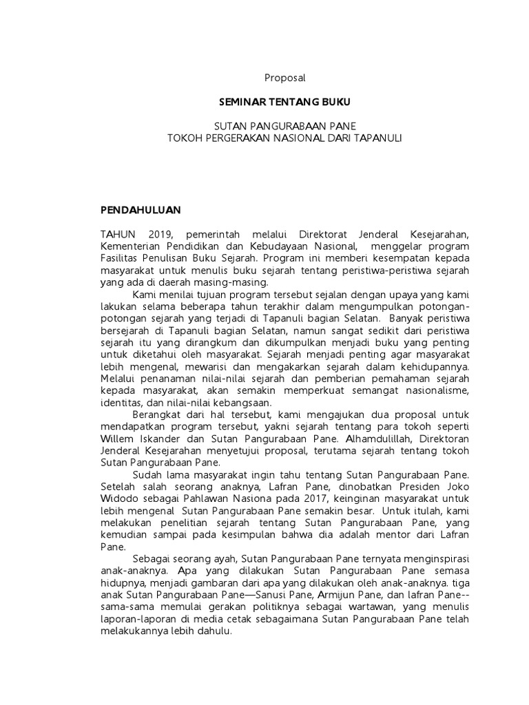 Seminar Sejarah Sutan Pangurabaan Pane | PDF | Agama & Spiritualitas