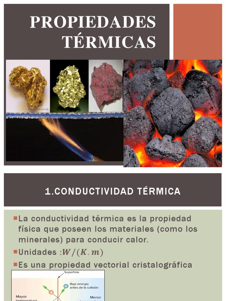 Propiedades Térmicas | PDF | Cristal | Conductividad térmica