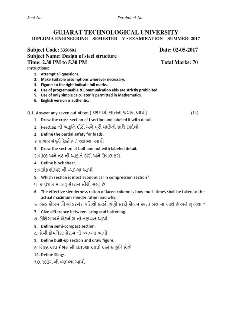 Dss Question Paper | PDF