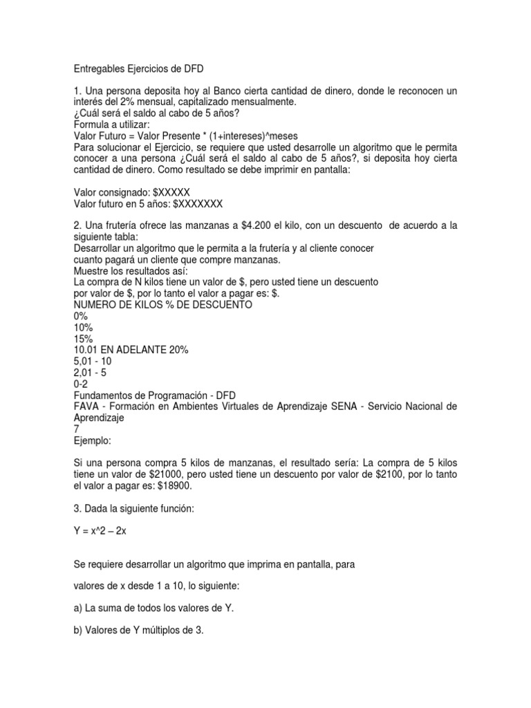 Entregables Ejercicios de DFD y LPP | PDF | Salario mínimo | Salario